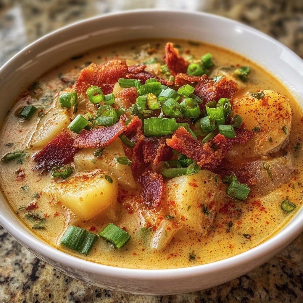 Sopa de Papa Cajún – Cremosa, Picante y Reconfortante - La Olla Magica